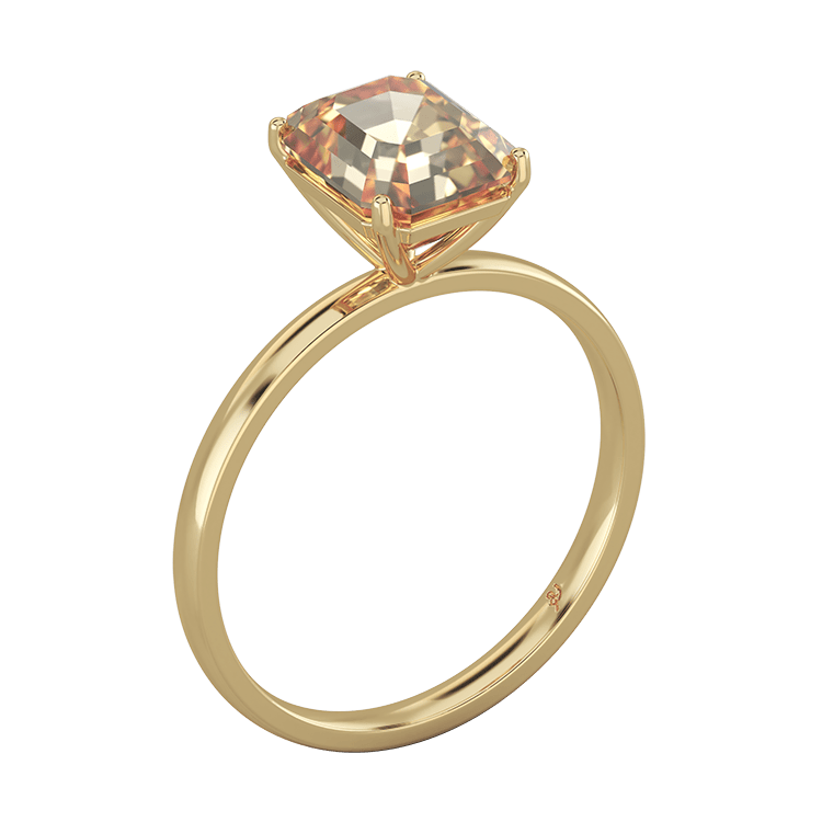 Minimimalist, Classic "Cirque" Custom Design Sapphire Ring