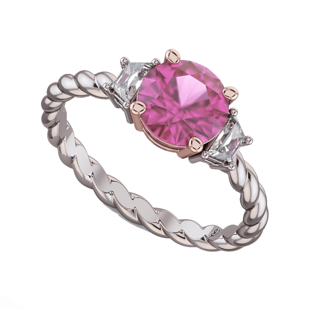 Custom Designed Sapphire Ring - Rhea Design At Hart & Halo